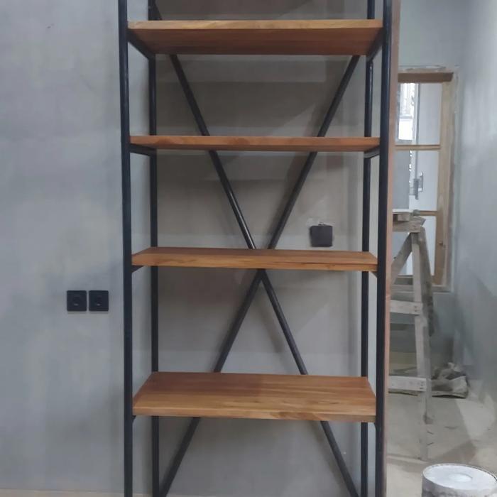 Jual rak besi kayu jati - Kota Denpasar - MARJAN FURNITURE BALI | Tokopedia