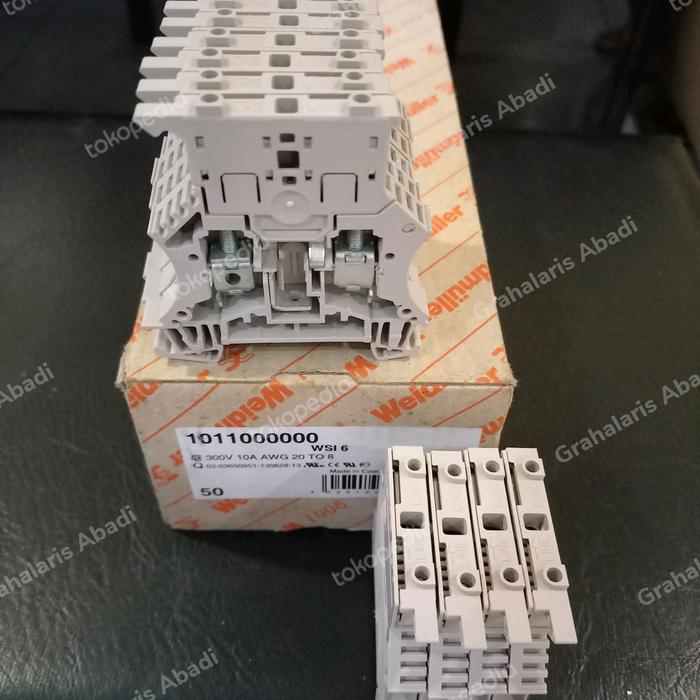 Jual WSI 6 weidmuller terminal fuse 1011000000 300v 10A 8-10AWG ...