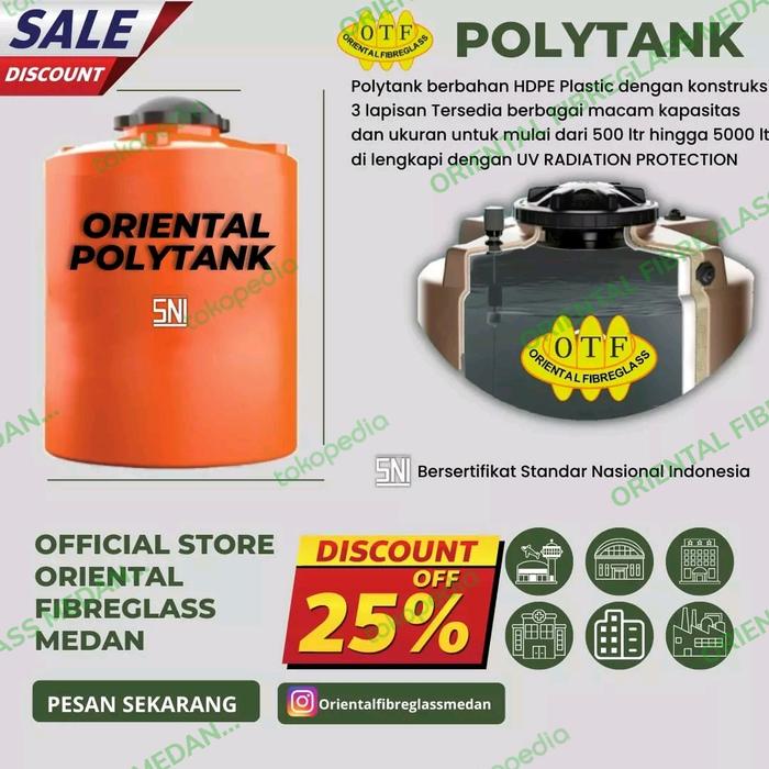 Jual TANGKI AIR POLYTANK HDPE 250 LITER - Kota Medan - ORIENTAL ...