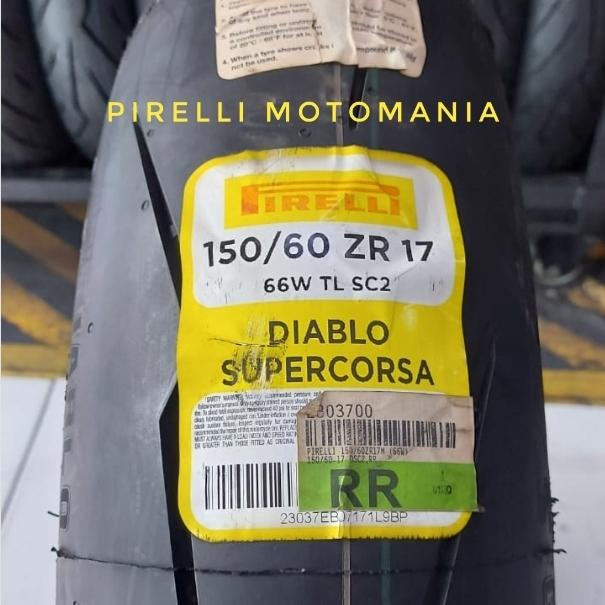 Jual Ban Pirelli Diablo Rosso Supercorsa Sc2 uk 150/60-17 Rear - Kota ...
