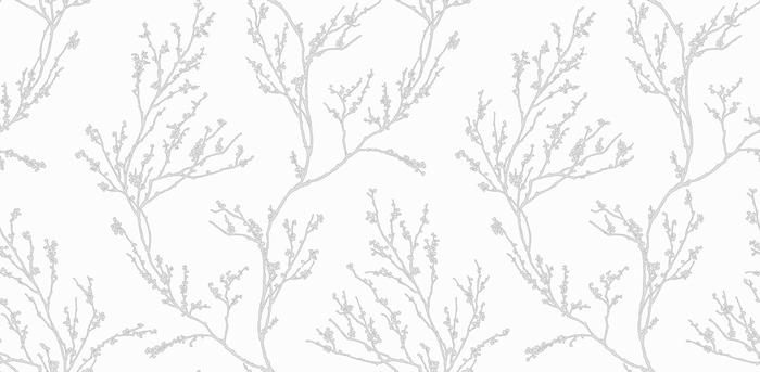 Jual WALLPAPER DINDING KOREA MOTIF DAUN RANTING PUTIH SILVER GOLD ...