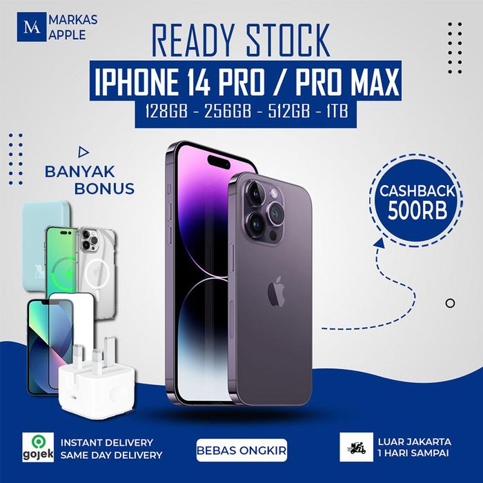 Jual RESMI iPhone 14 5G Pro / ProMax 128GB 256GB 512GB 1TB Max Gold ...