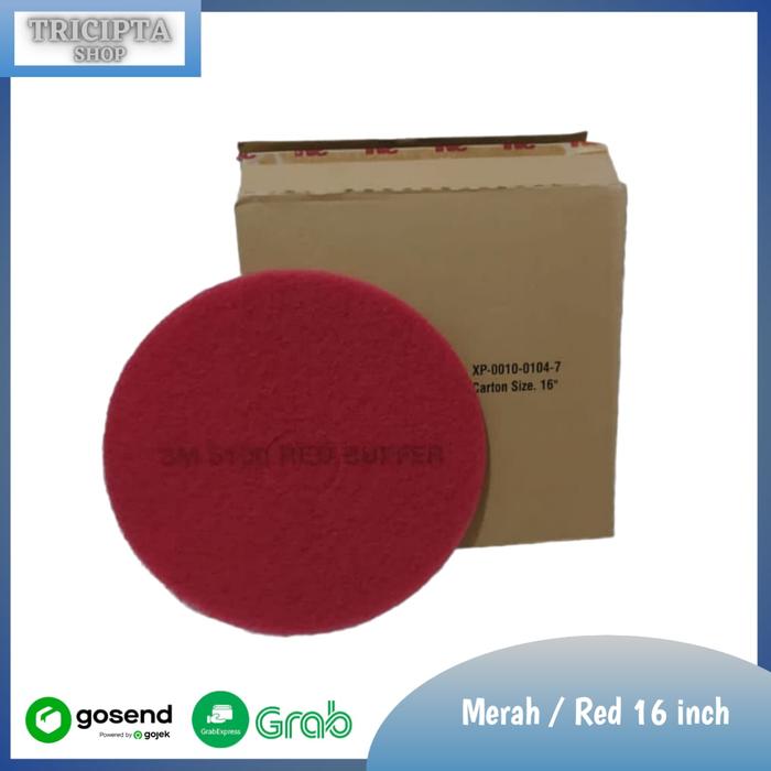Jual 3M Pad Poles Merah Putih 16 inch Untuk Keramik Lantai Red White ...