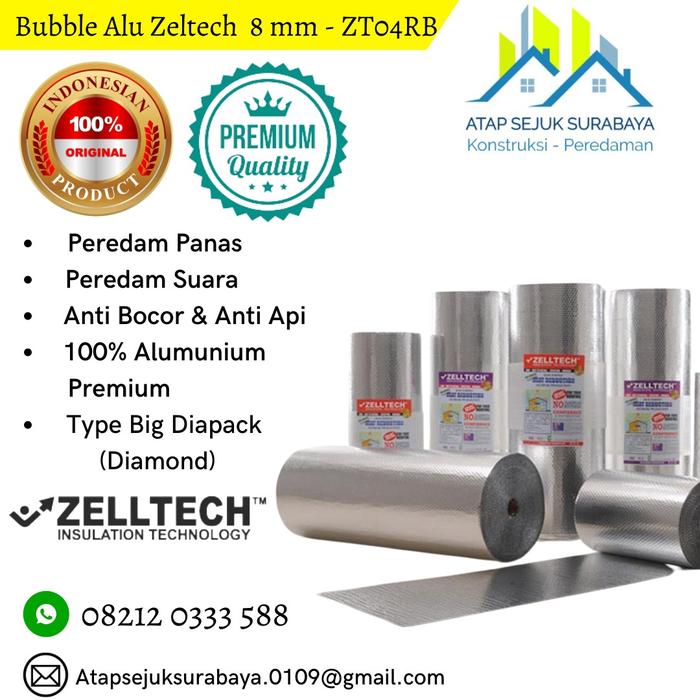 Jual Zeltech Aluminium Bubble Diapack 8mm Peredam Panas Atap dan Bangunan - Kota Surabaya - Atap ...