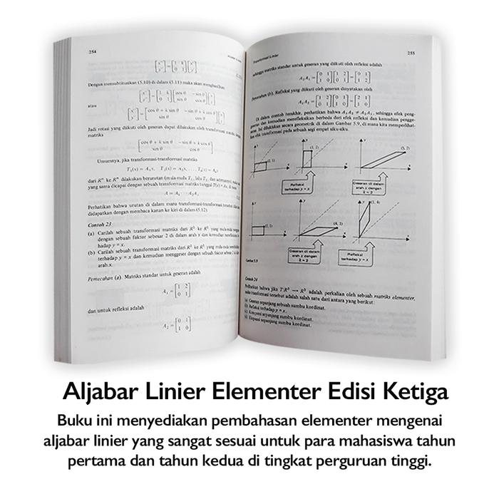 Jual Buku Aljabar Linear Elementer Edisi Ke 3 Howard Anton Erlangga Di ...