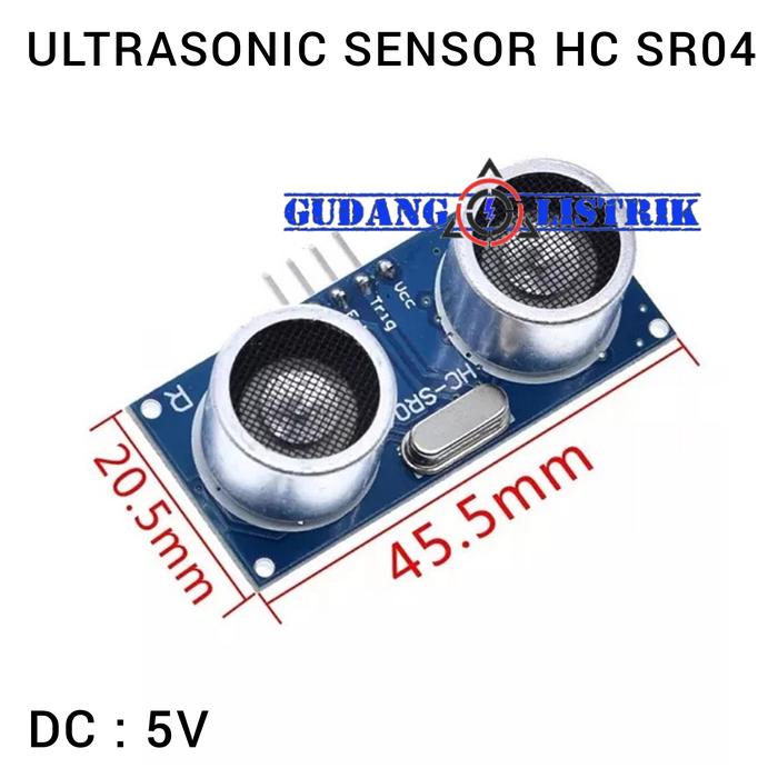 Jual Module Sensor Ultrasonic HC SR04 Range Measurement Meteran Digital ...