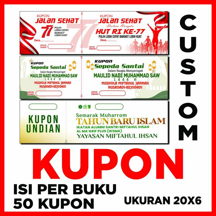 Jual KUPON, KUPON UNDIAN, KARCIS, KARCIS PARKIR , KUPON JALAN SEHAT ...