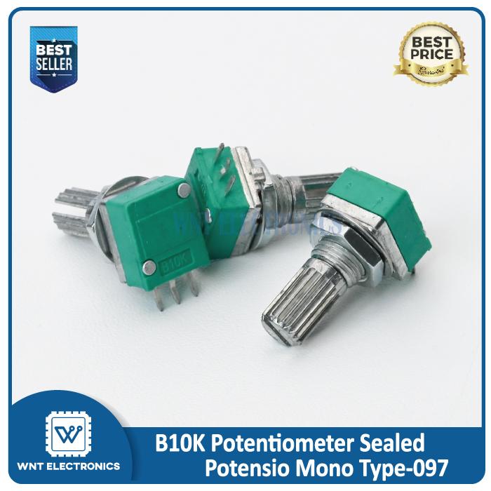 Jual Sealed B10K Potentiometer 097 Potensio Mono 10K Potensio 10K 3P ...