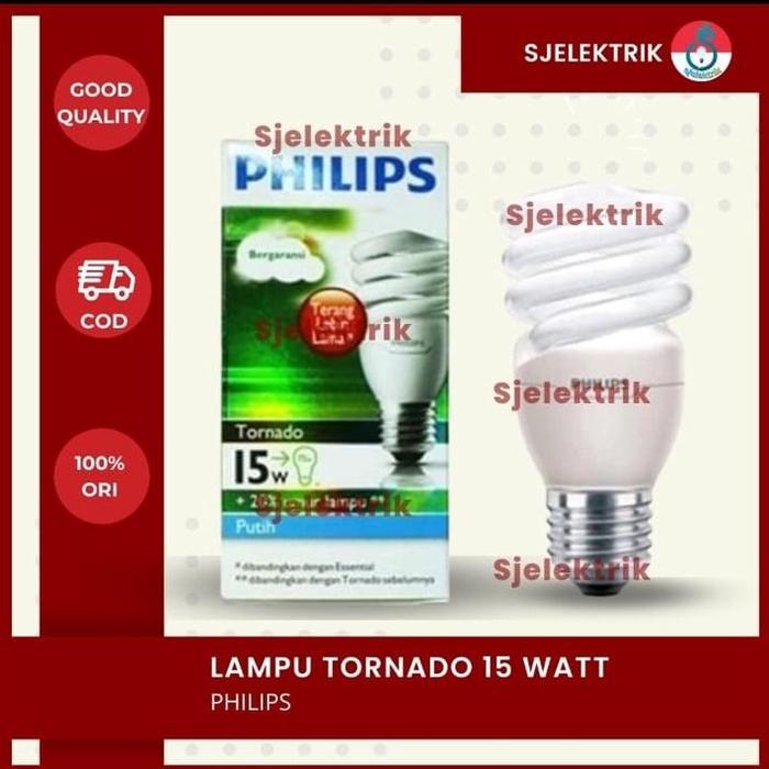 Jual Lampu Philips Tornado 15 Watt Spiral 15 W Lampu Philip Tornado Spiral - Kab. Tangerang ...
