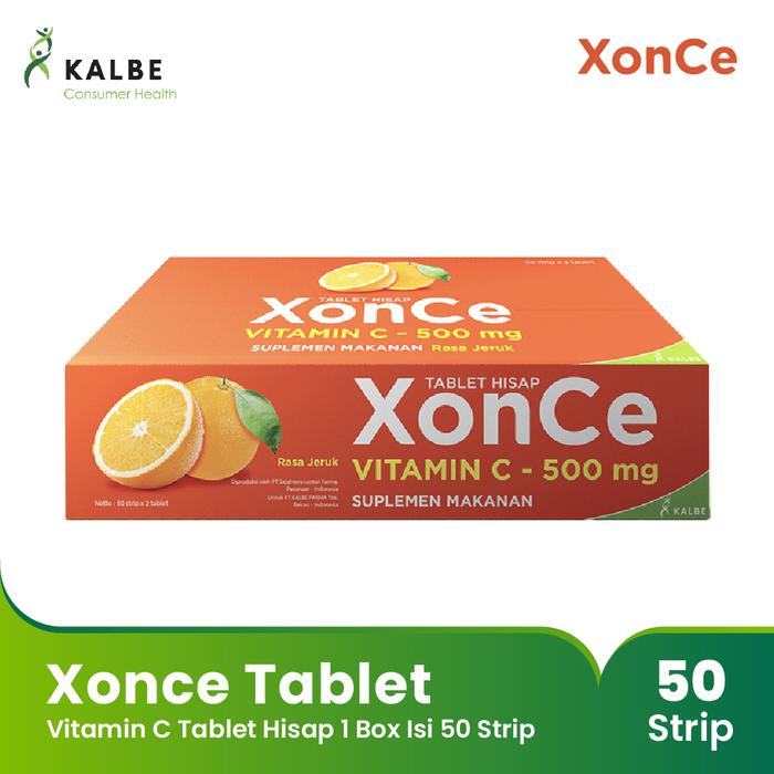 Promo Xonce Tablet Hisap Vitamin C 500mg - 1 Box isi 50 strip - Kota ...