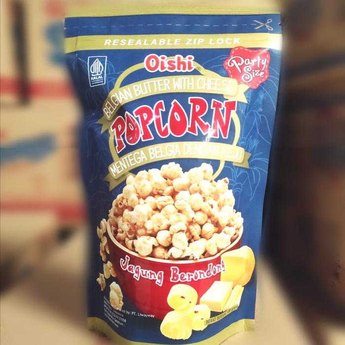 Jual Oishi karamel Popcorn/ Camilan Snack Jagung Pop Corn Mentega 100gr ...