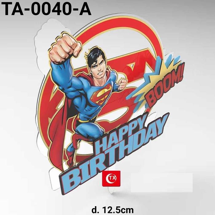Jual TA-0040 Cake topper tulisan acrylic akrilik happy birthday ...