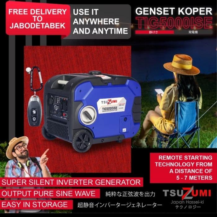 Jual Genset 5 kva Koper Tsuzumi TIG 5000 iSE Remot Super Silent ...