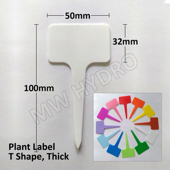 Jual Label Tanaman / Plant Label / Tag, Model T Tebal, 5x10cm - Biru ...