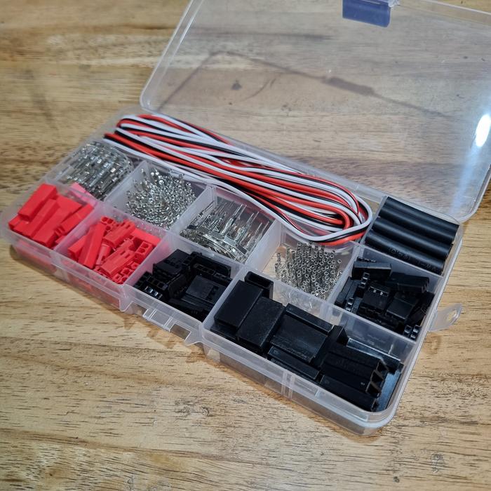 Jst Plug 55 Sets Servo Plug Male Female Connector Crimp Pin Cable Kit ...
