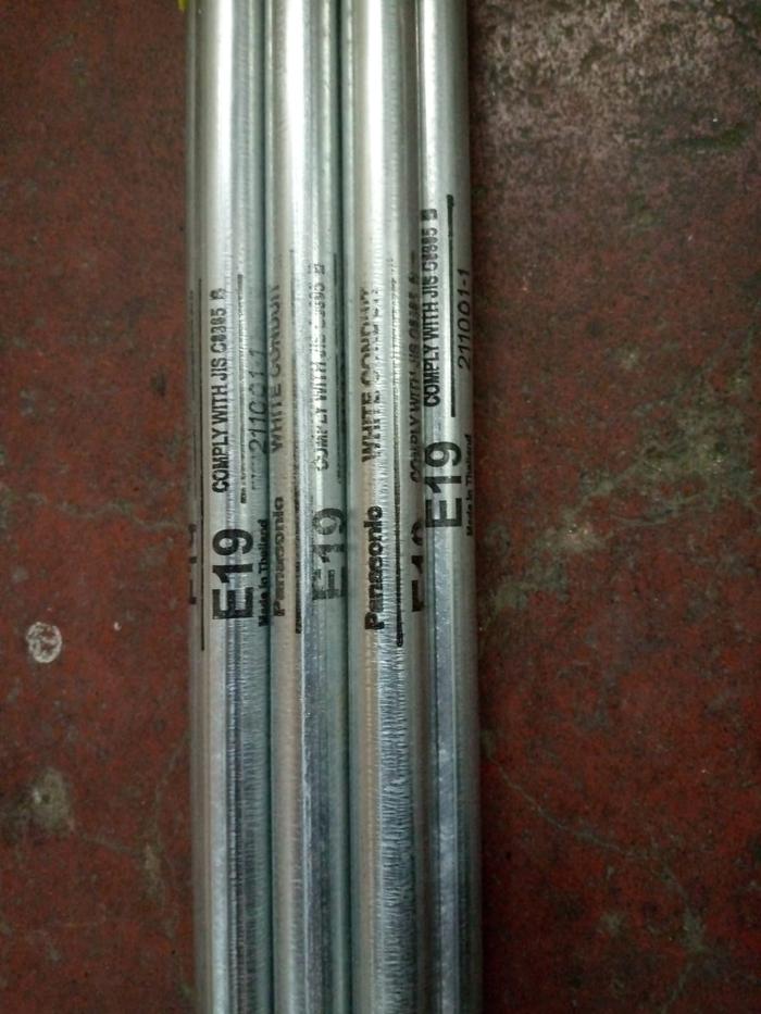 Jual Pipa Conduit Besi Merk Panasonic E19 Panjang 3.6m - Jakarta Pusat ...