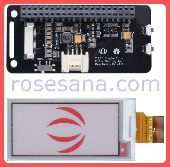 Jual Triple Color E-Ink Display 2.13 inch for Raspberry Pi - Kota Surabaya - 2R Hardware ...