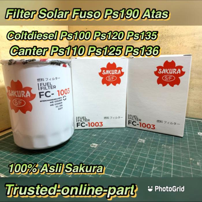 Jual Filter Solar Atas Coltdiesel Ps / Canter / Fuso Sakura FC1003 ...