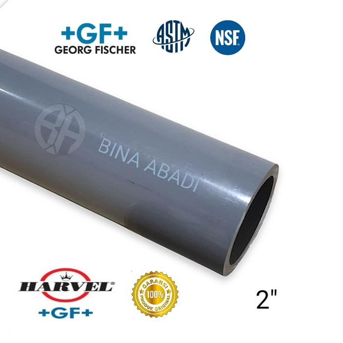 Jual Pipa PVC SCH 80 GF HARVEL USA size 2 inch Plain End ASTM - Kota ...