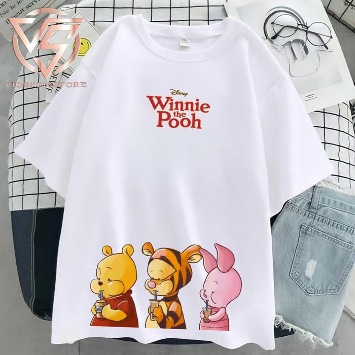 Jual BAJU KAOS KATUN CEWEK PREMIUM WINNIE THE POOH S-M-L-XL-XXL-3XL-4XL ...