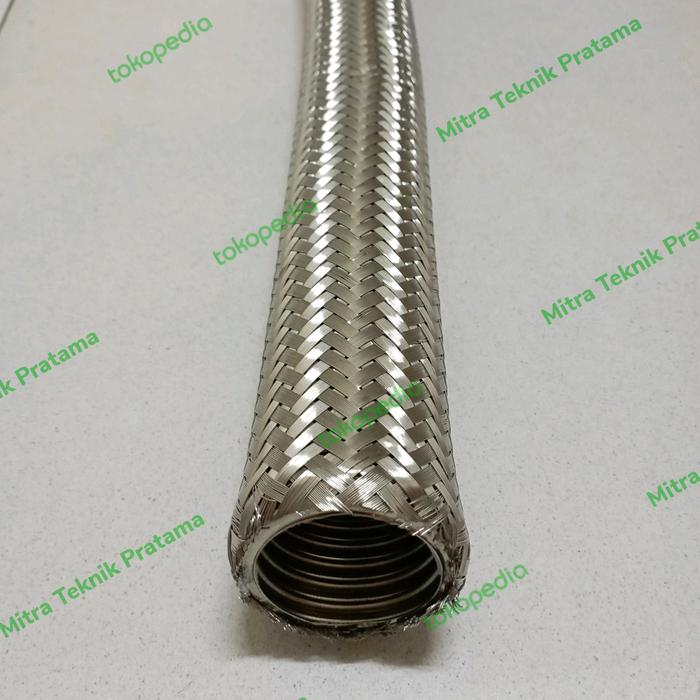 Jual Selang Hose Stainless 304 / Flexible Metal Hose 2 " inchi Meteran ...