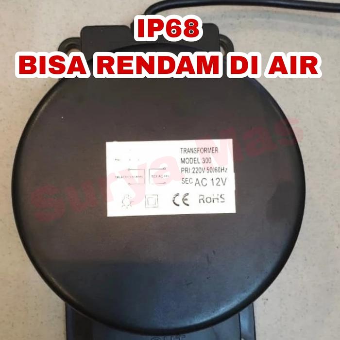 Jual Trafo Outdoor Waterproof 12v 300 watt Led Adaptor Tahan Air 12V ...