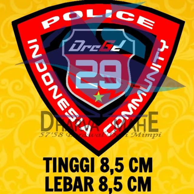 Jual stiker dregd, stiker angkatan 29 bintara polri, stiker polisi ...