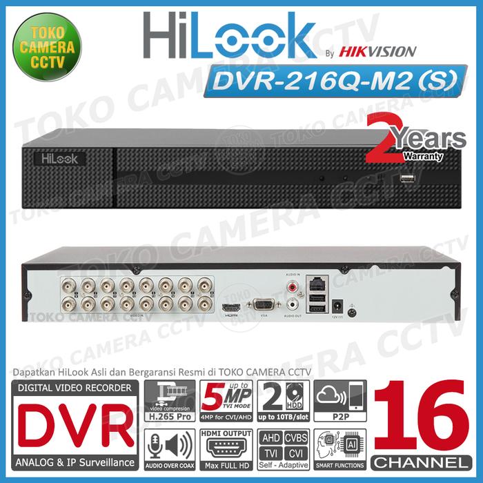 Jual DVR HILOOK 16 CHANNEL DVR-216Q-M2 TURBO HD DVR 16CH - Jakarta ...