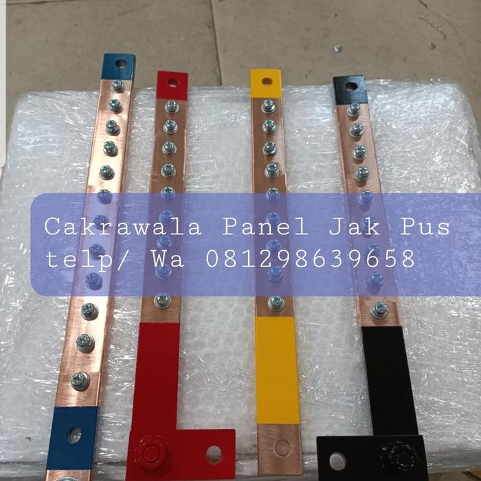 Jual Busbar RST + N UK. 30X8 MM ( -+ 40 cm) + SAMBUNGAN panjang 7cm = 2 ...