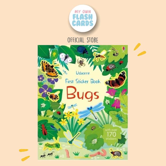 Promo Usborne BUGS First Sticker Book Imported - Buku Stiker Edukasi ...
