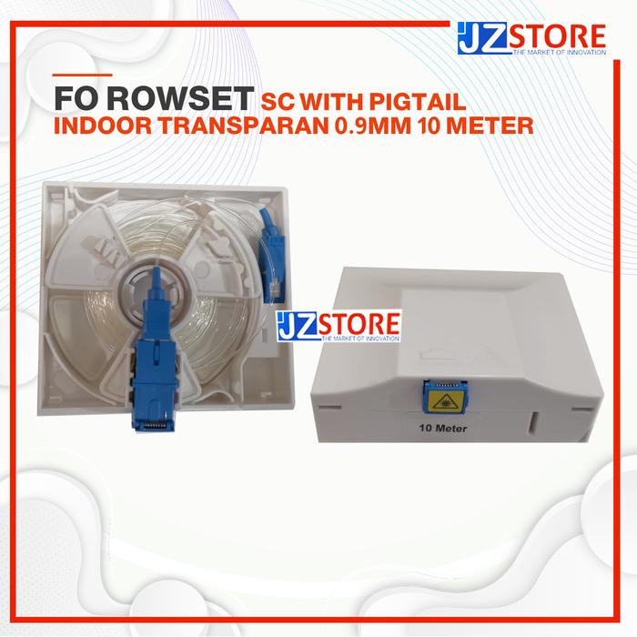 Jual FO Rowset SC With Pigtail Indoor Transparan 0.9mm 10 Meter - Kota Medan - JZTECH.ID | Tokopedia