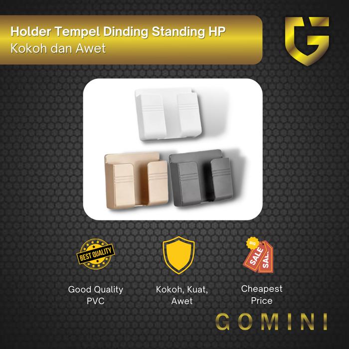 Jual Holder Tempel dinding Standing HP tempat Remote AC Folding Pasang ...
