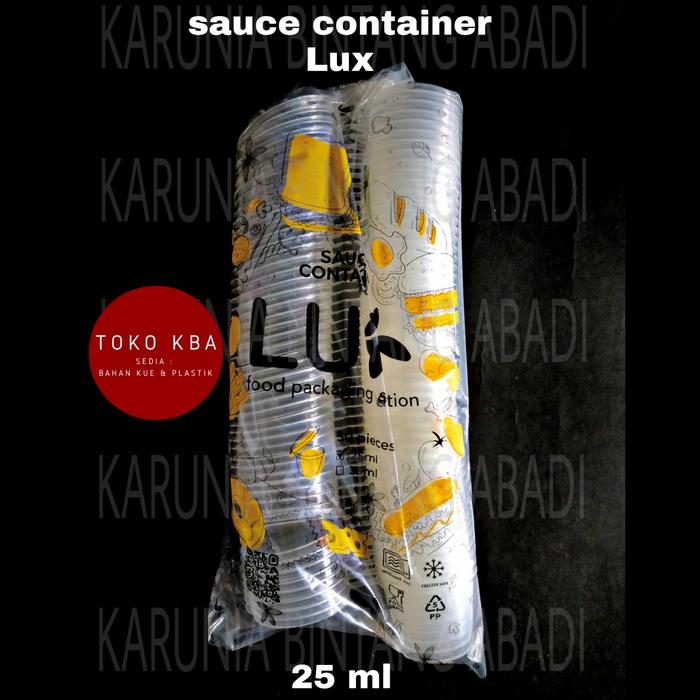 Jual Sauce container cup saus Lux food packaging solution 25 ml - Kab ...