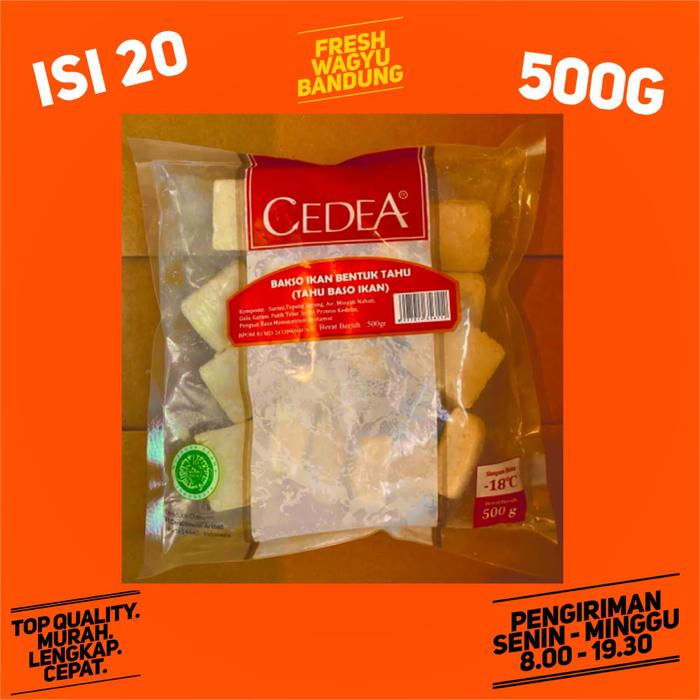Jual CEDEA TAHU BASO IKAN FISH TOFU 500G SUKI SHABU STEAMBOAT HALAL ...
