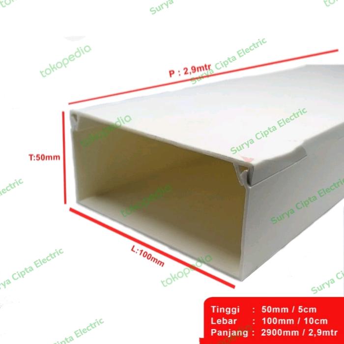 Jual Kabel Duct Putih 50x100 Wiring duck 2.9 meter - Jakarta Pusat - Surya Cipta Electric ...