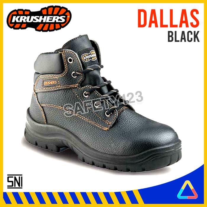 Jual Sepatu Safety Shoes Krushers Dallas Black - Hitam, 38 - Jakarta ...