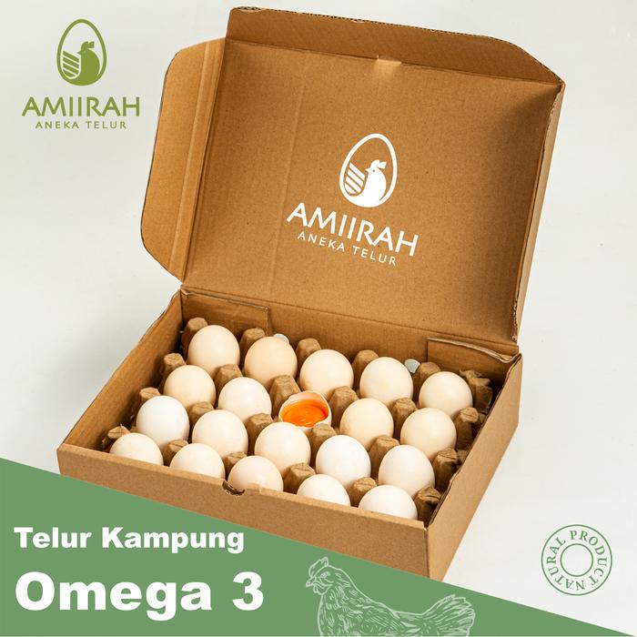 Jual Telur Ayam Kampung OMEGA 3 / Merah Premium isi 20 Butir / Box ...