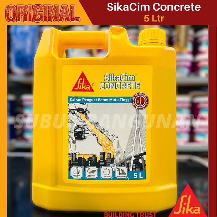 Jual SikaCim Concrete Additive 5 Ltr / Obat Cor Beton Sika Cim Concrete ...