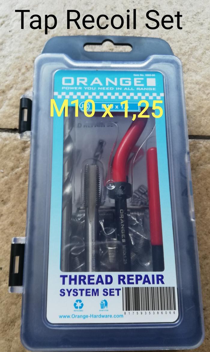 Jual Tap recoil Set M10 x 1,25 Orange M10 x 1.25 alat perbaiki drat ...