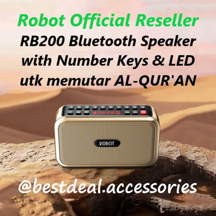 Jual Robot RB200 Portable Bluetooth Speaker Al Quran Alquran Digital ...