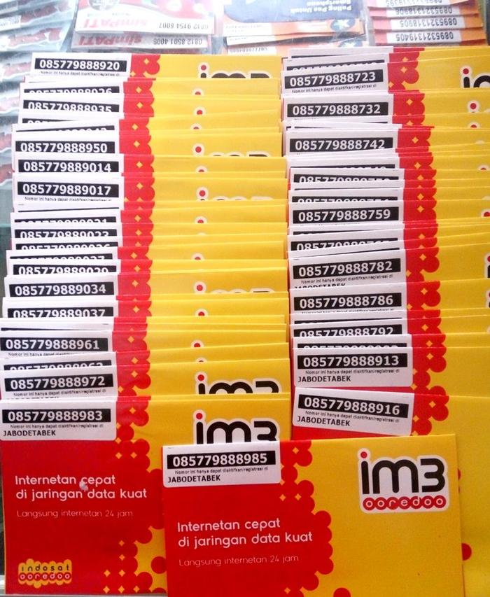 Jual Kartu Perdana IM3 INDOSAT ooredoo Segel Baru | Nomor IM3 Sim Card ...