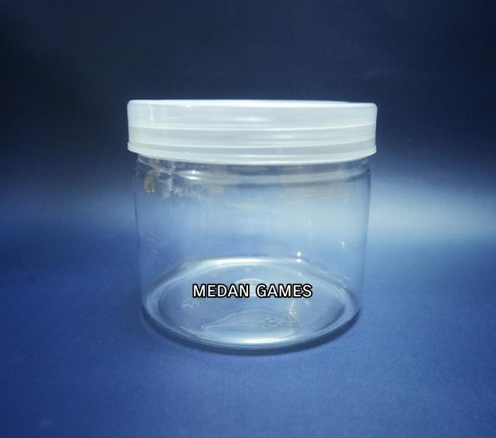 Promo TOPLES JAR PLASTIK TABUNG BULAT SILINDER 450ML COOKIES KUE ROUND ...