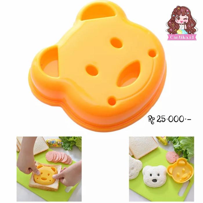 Jual bear mold mould roti sandwich maker bento bekal sekolah anak - Kab ...