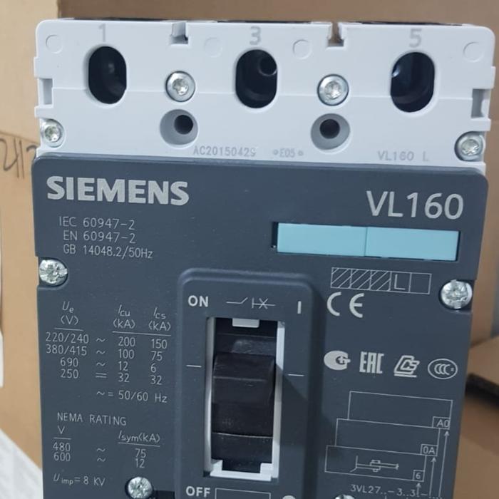 Jual MCCB SIEMENS VL160 3P - Jakarta Pusat - ME IKP | Tokopedia