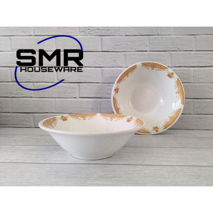 Jual MANGKOK MAHKOTA KERAMIK BOWL 7 INCH MOTIF KEMBANG MAHKOTA SUNBIRD ...