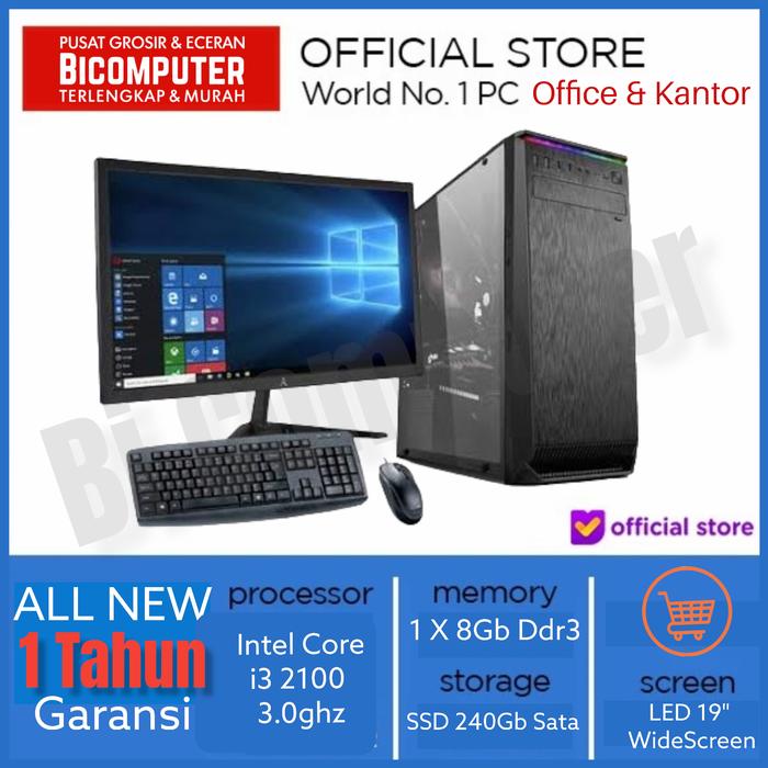 Jual PC Rakitan Fullset Core i3 Lengkap (Siap Pakai Kantor Office Admin ...