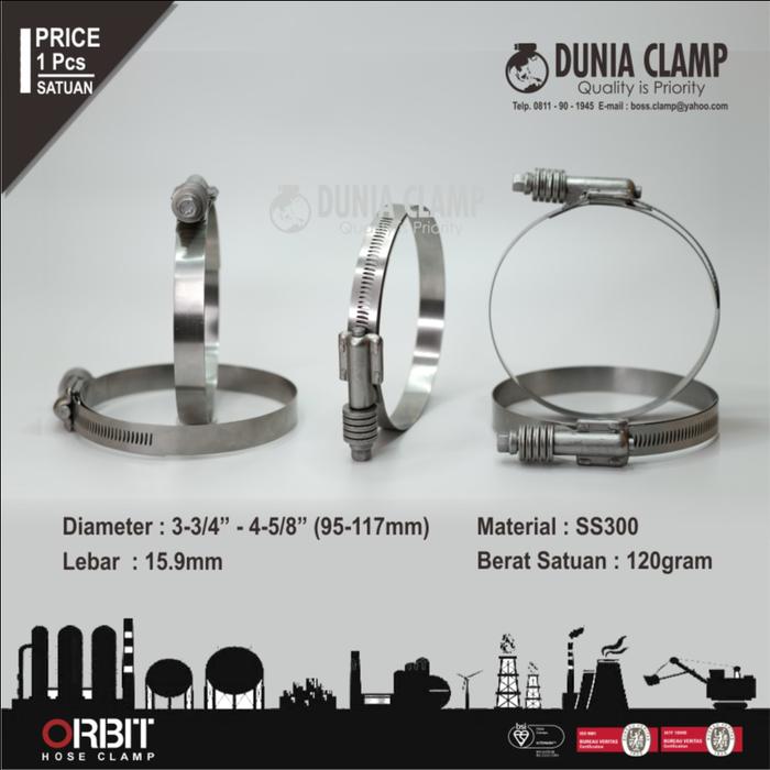 Jual Clamp ORBIT Constant Tension/Clamp NORMA BREEZE Constant Torque CT ...