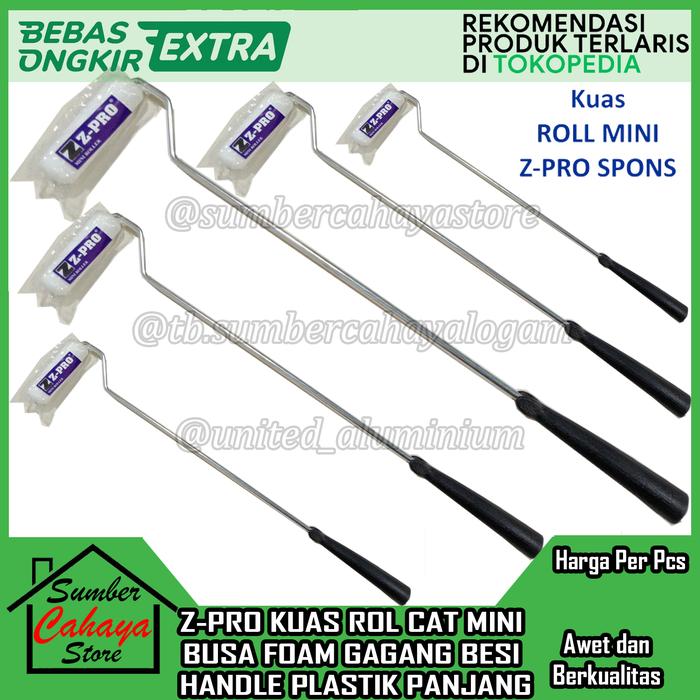 Jual KUAS ROLL CAT TEMBOK ROL CAT BUSA MINI ROLLER MINIROLLER Z-PRO ...