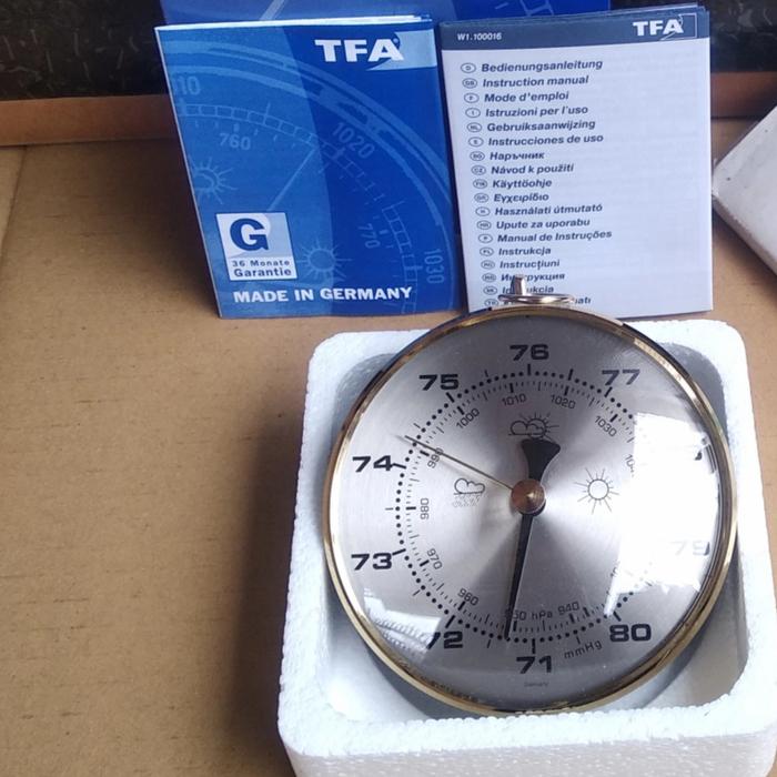 Jual TFA 29.4003 Analog Barometer Alat Ukur Tekanan Udara Germany.TFA ...