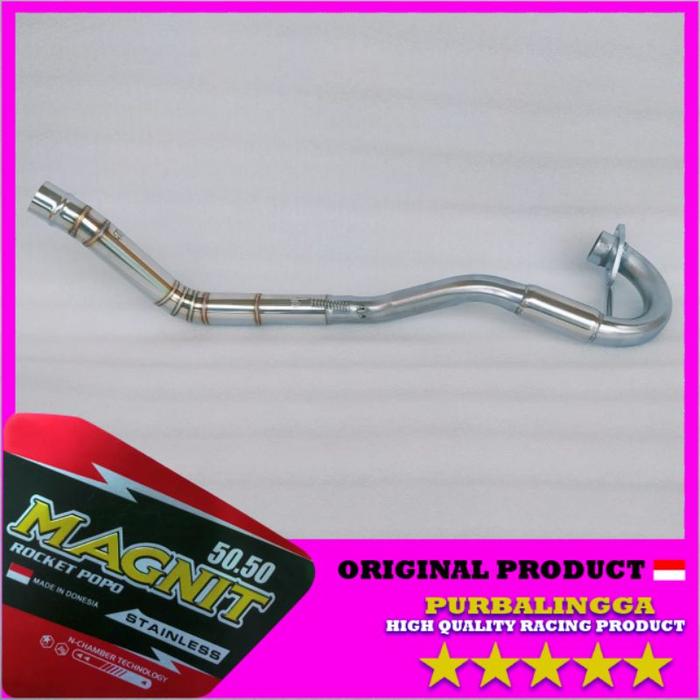 Jual Pipa leher knalpot KLX BF D-tracker full bending roll stainless ...